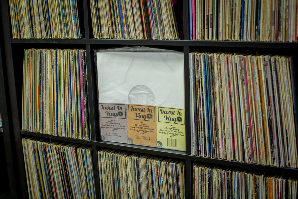 50 Poly Lined Paper Protective LP Inner Sleeves Vinyl Record Sleeves 3 ...