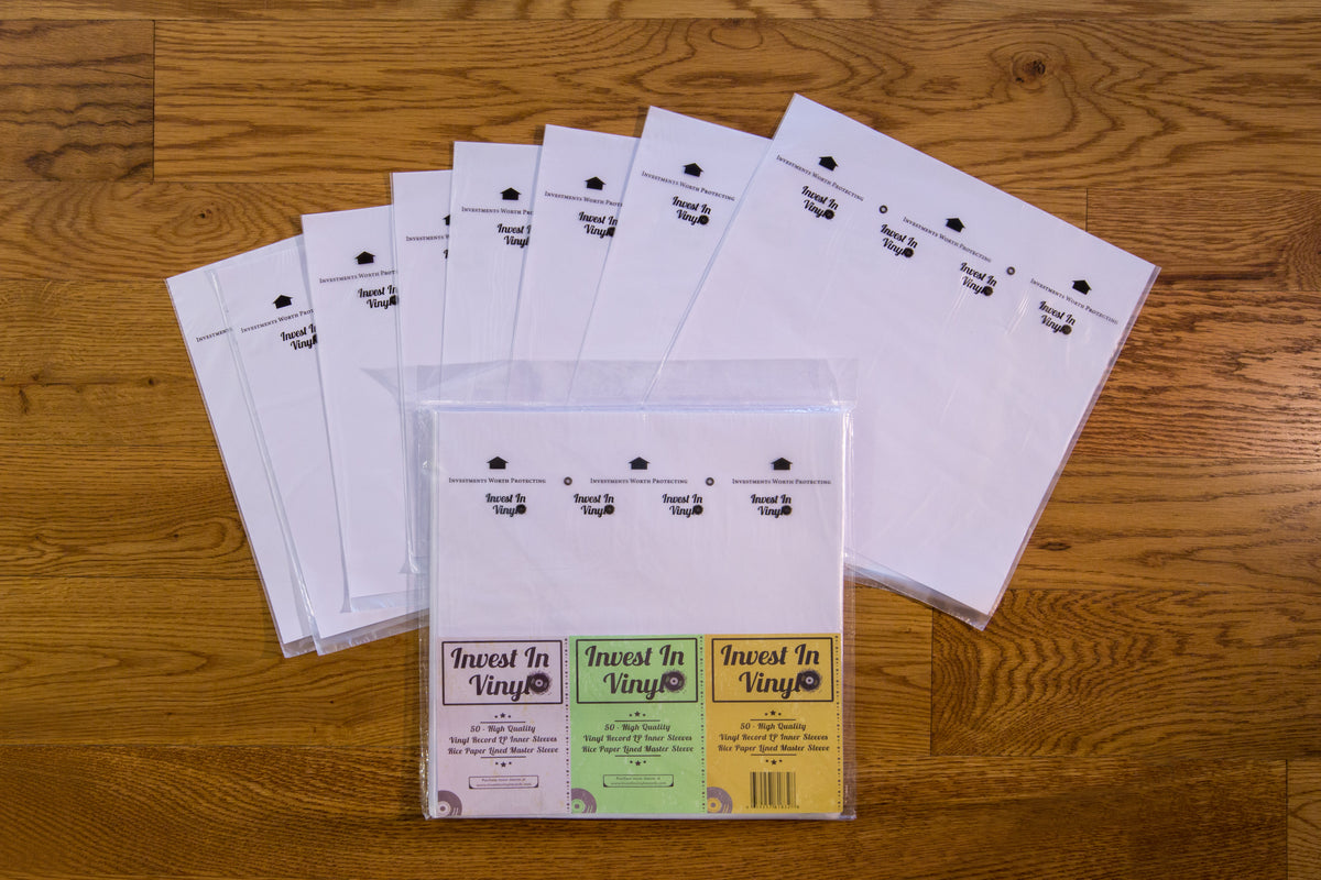 50 Master Rice Paper Anti Static LP Inner Sleeves Vinyl Record 33 rpm ...